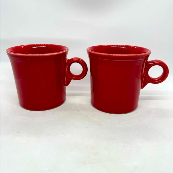 Fiesta | Dining | Pair Of 2 Fiesta Ware Scarlet Red Coffee Mugs Tom ...